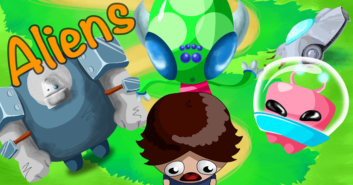 Aliens and Environment | 2D Characters | Unity Asset Store