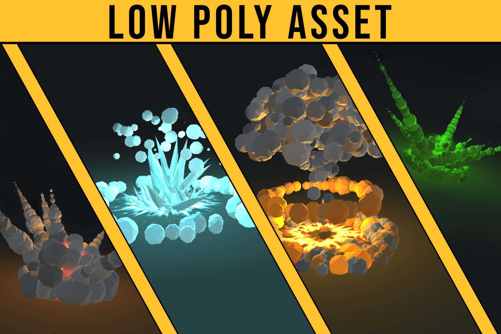 Polygonal Explosions | VFX Particles | Unity Asset Store