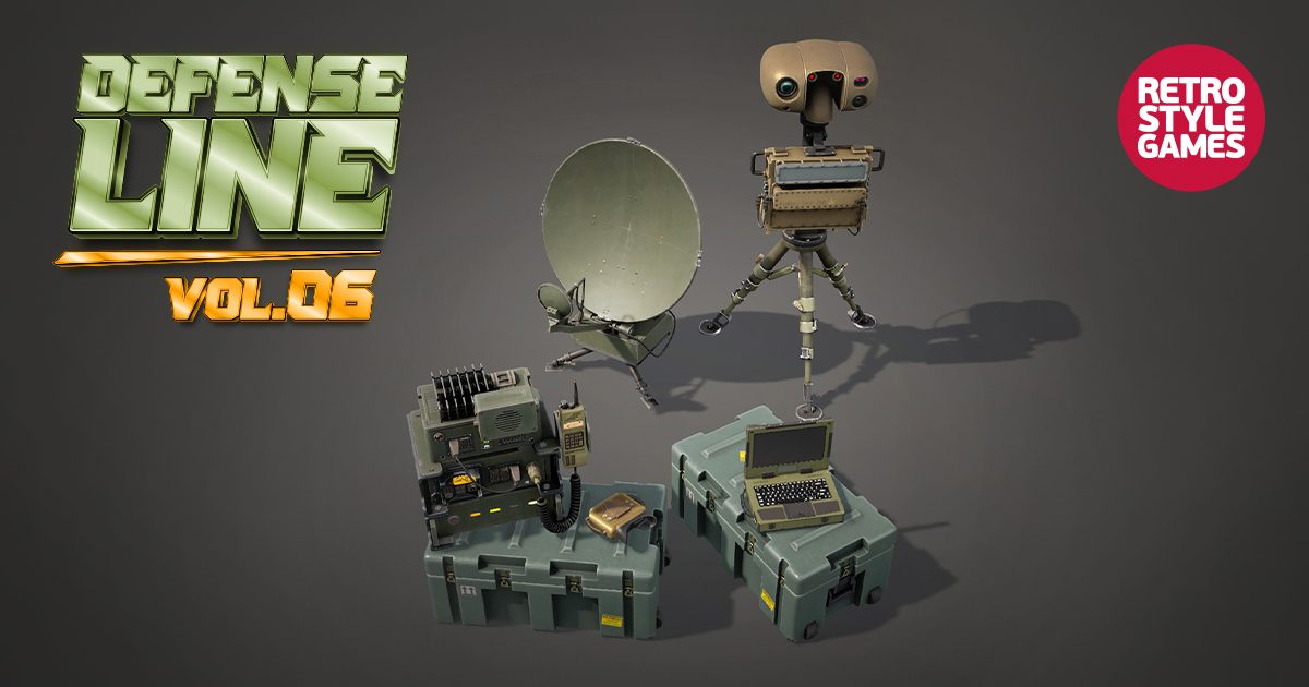Defense Line Vol.6 - Wireless Warfare | 3D Weapons | Unity Asset Store