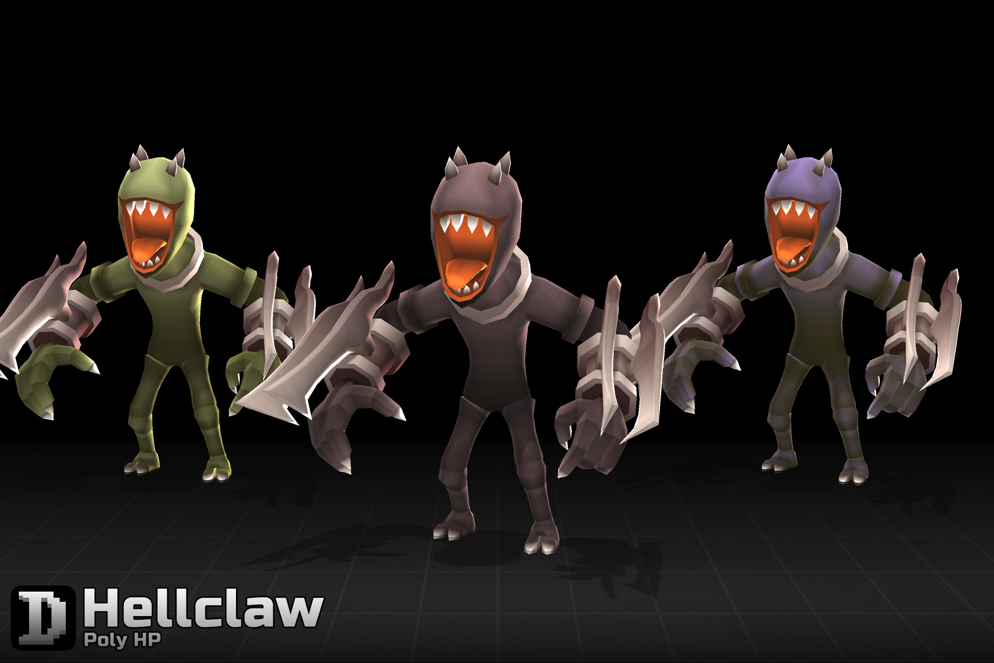 Poly HP - Hellclaw | 3D Creatures | Unity Asset Store