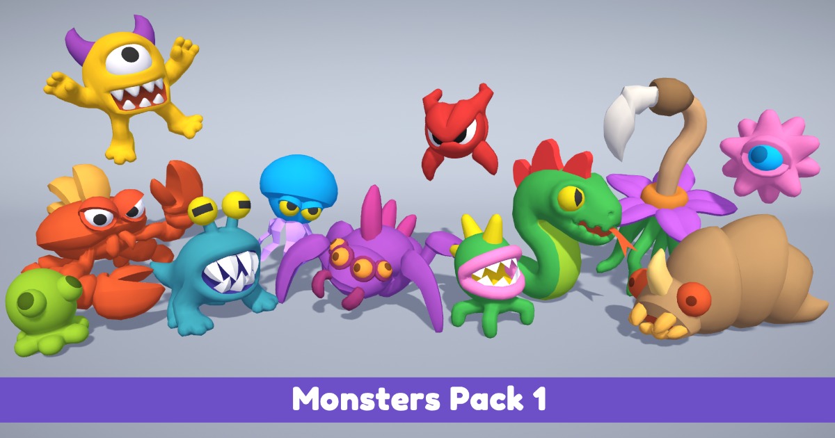 Monsters Pack 1 | 3D Characters | Unity Asset Store