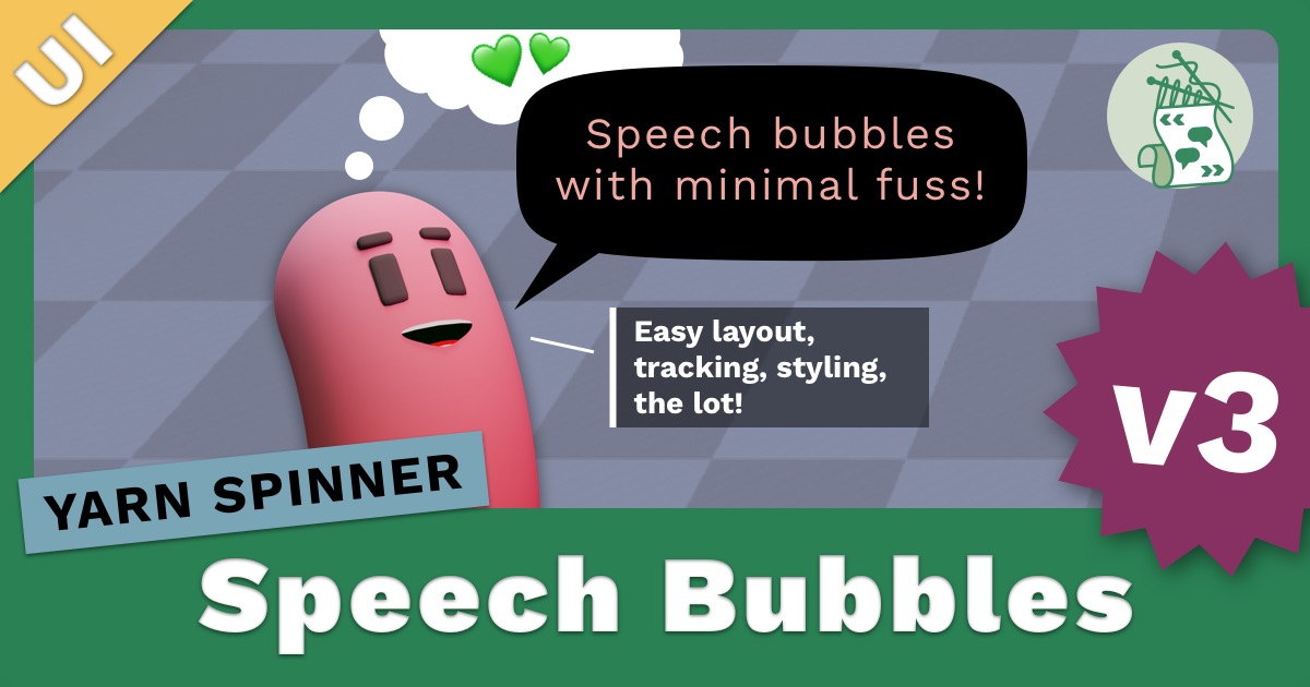 Speech Bubbles for Yarn Spinner | GUI Tools | Unity Asset Store