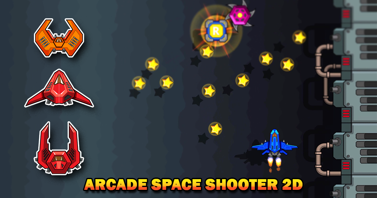 Arcade Space Shooter 2D - Game Template | パック | Unity Asset Store