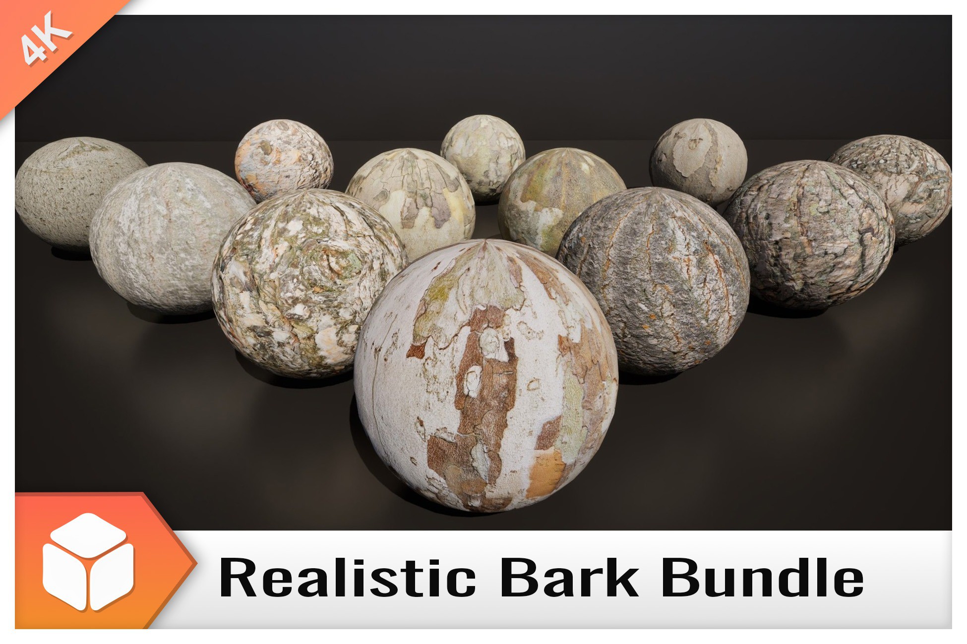 Bark - Realistic 4K PBR Bundle Vol.05 | 2D Wood | Unity Asset Store