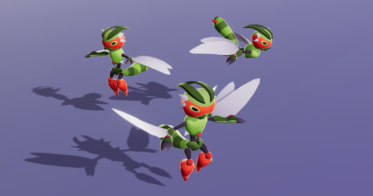 Dragonfly Swift Cute Series | 3D Creatures | Unity Asset Store