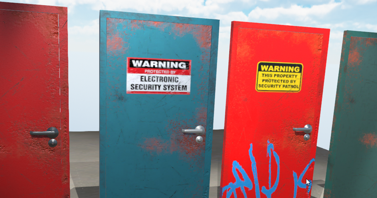 Grunge Doors Pack(PBR) | 3D 캐릭터 | Unity Asset Store