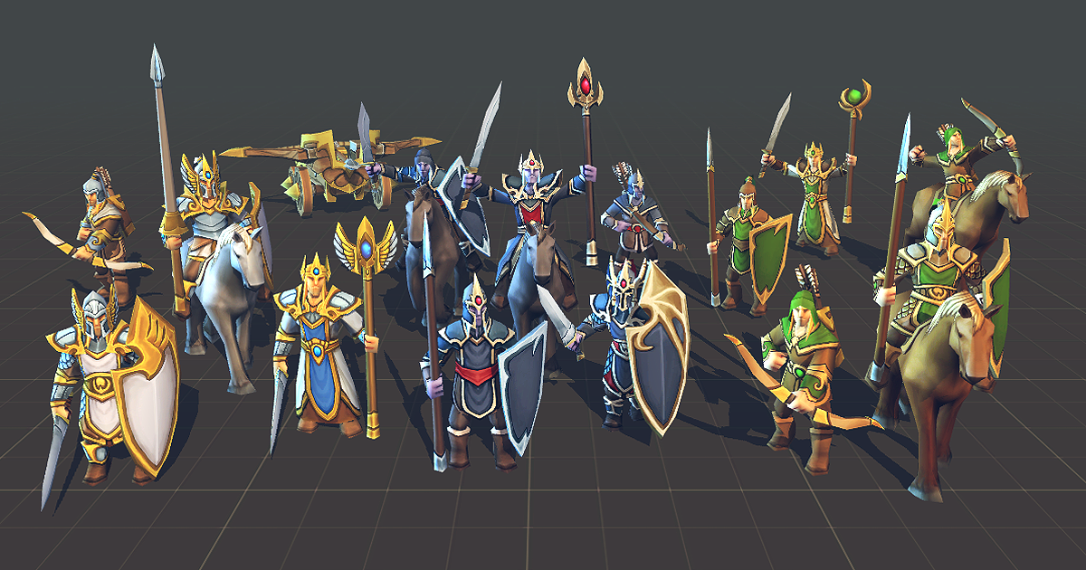 Toon RTS Units - Elves | 3D Characters | Unity Asset Store