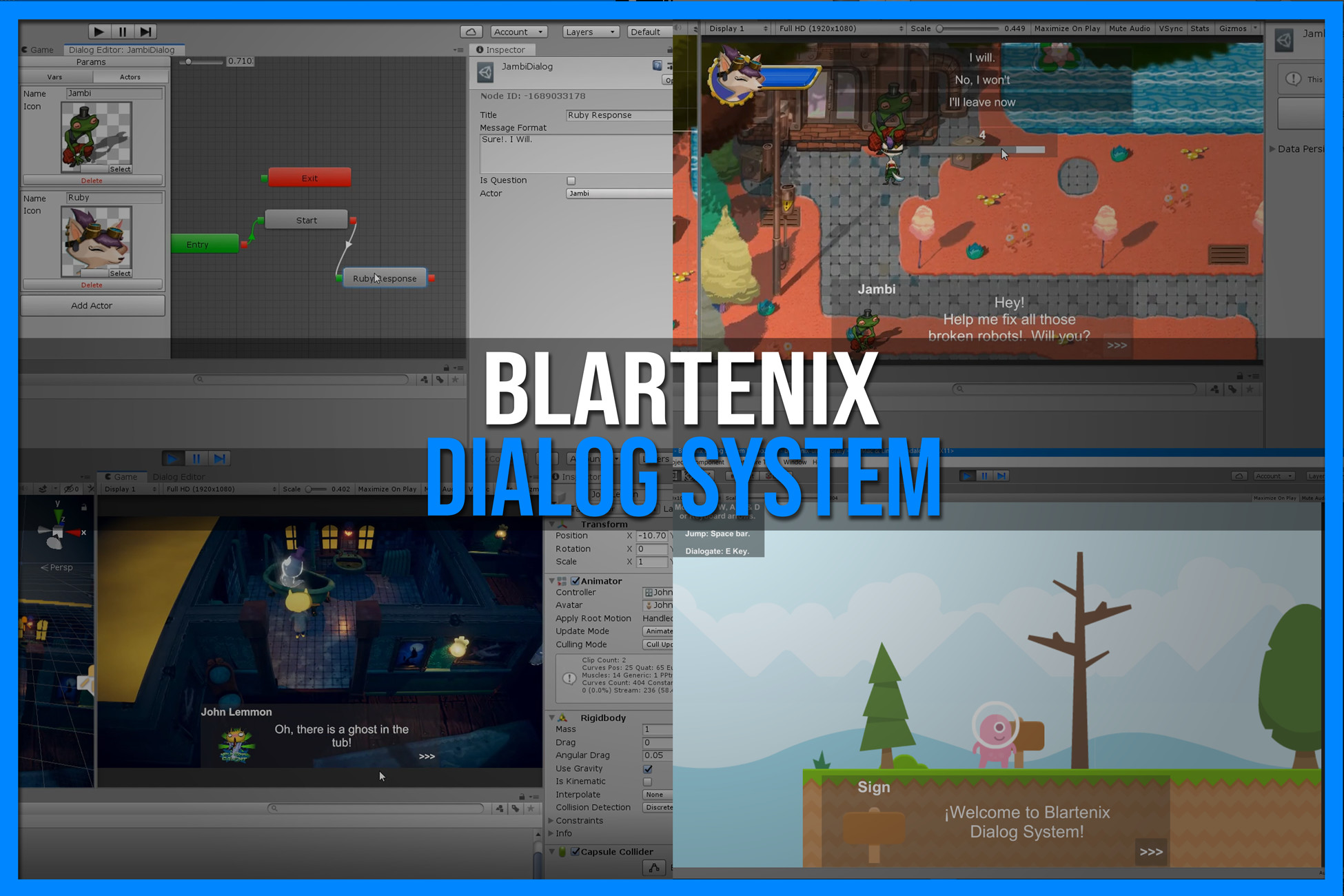 Blartenix Dialog System | Game Toolkits | Unity Asset Store