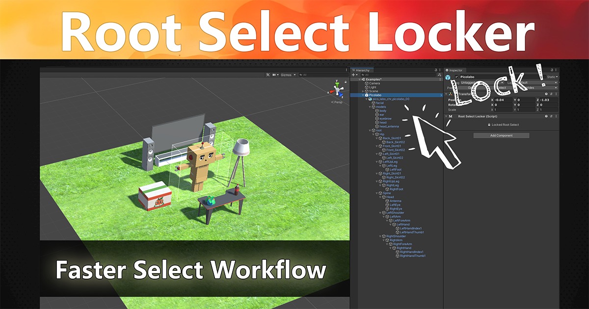 Root Select Locker | Level Design | Unity Asset Store