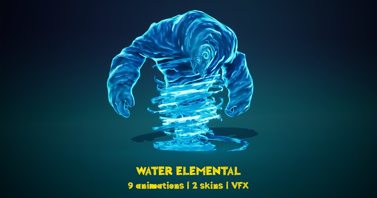 Water Elemental Character | 3D Characters | Unity Asset Store
