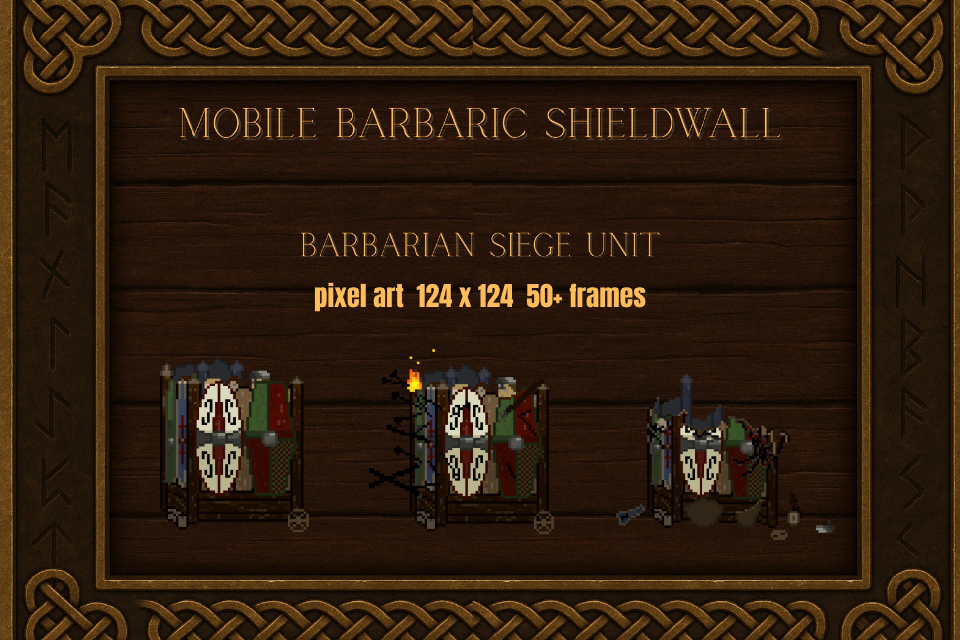Mobile Barbaric Shieldwall | 2D Characters | Unity Asset Store