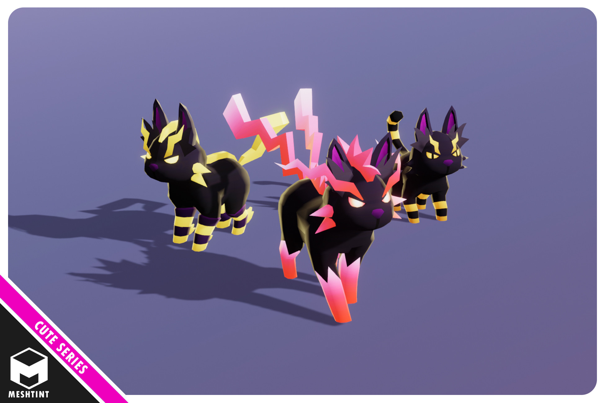Cat Lightning Bolt Evolution Pack Cute Series | Characters | Unity ...
