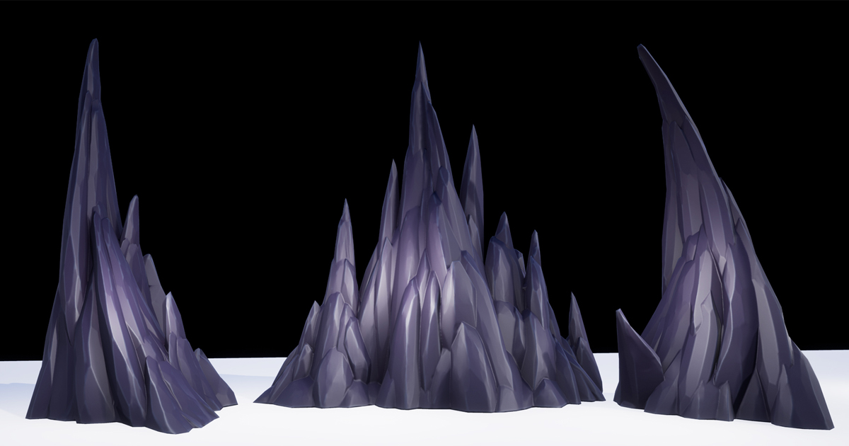 Stylized Dark Rocks | 3D Environments | Unity Asset Store