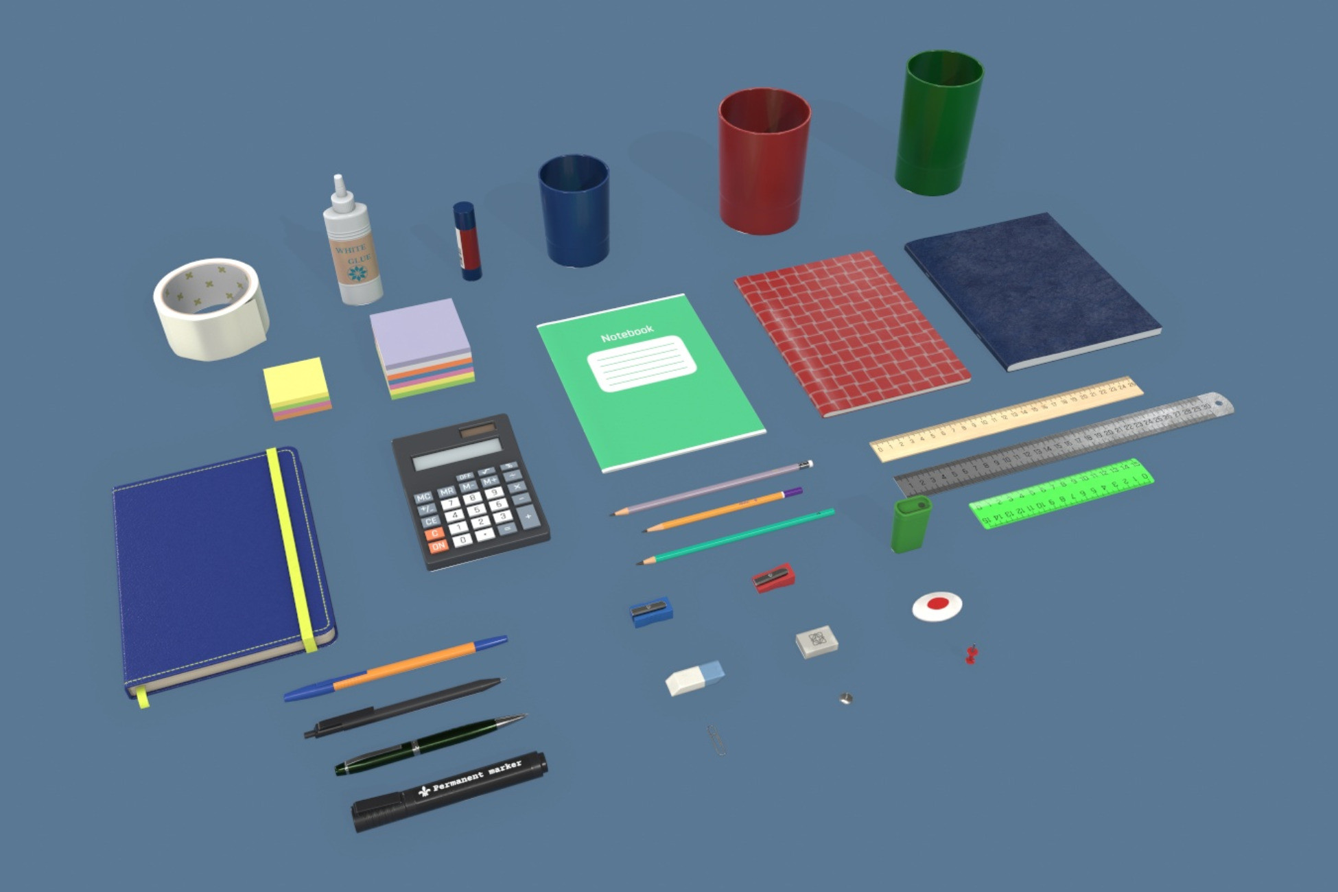 Stationery Collection | 3D Interior | Unity Asset Store