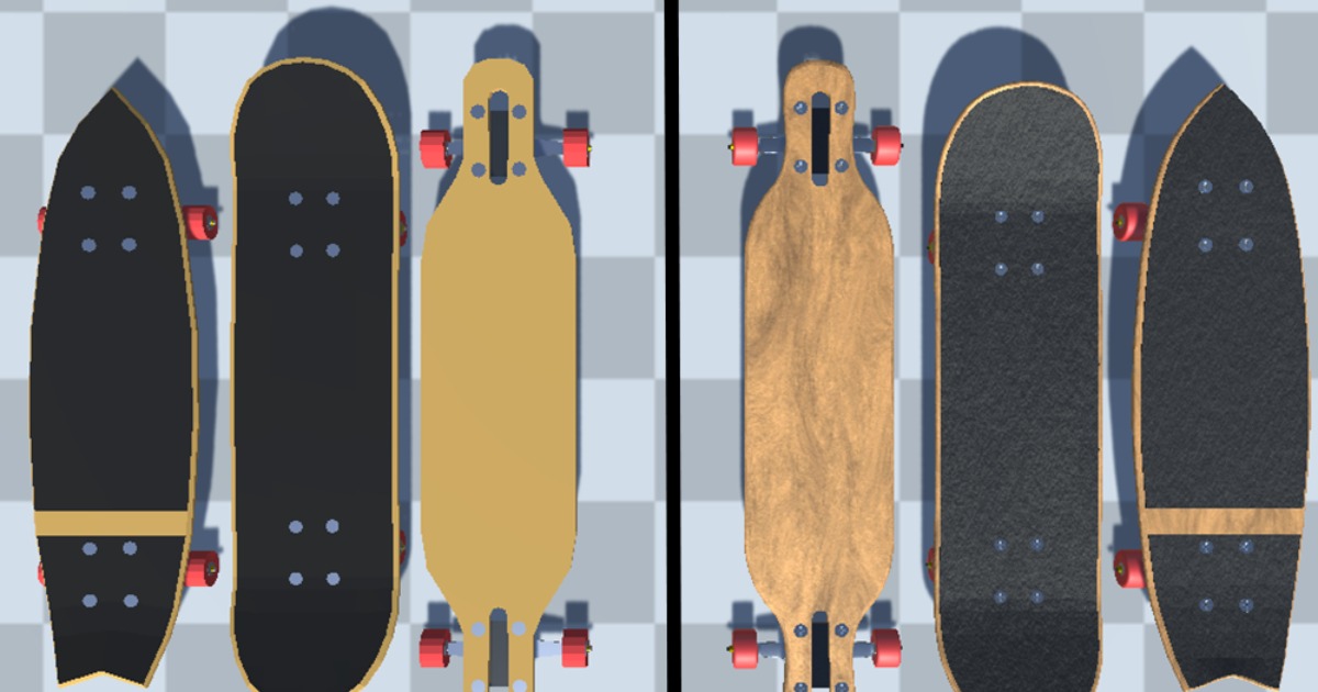 3D Skateboards Pack ( Longboard, Cruiser and Skateboard ) | 3D Land ...