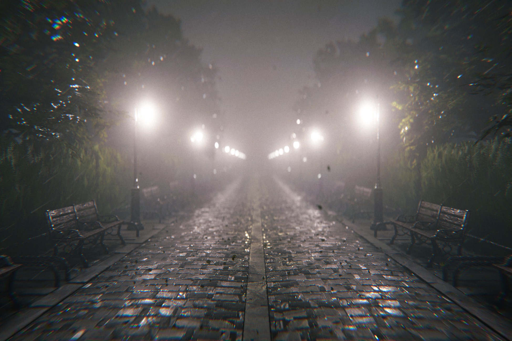 Park in stormy weather (HDRP) | 3D Environments | Unity Asset Store
