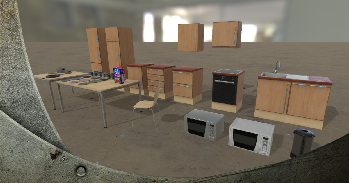 Kitchen Props HQ | 3D Interior | Unity Asset Store