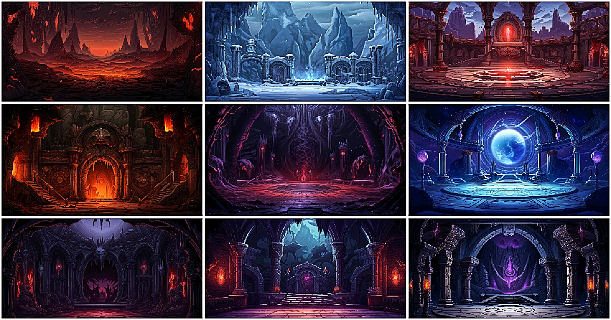 BACKGROUND - Pixel Battle Arena 2 | 2D Environments | Unity Asset Store