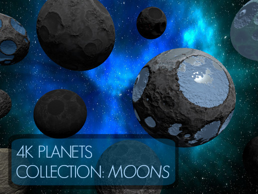 4K Planets Collection: Moons | 3D Sci-Fi | Unity Asset Store