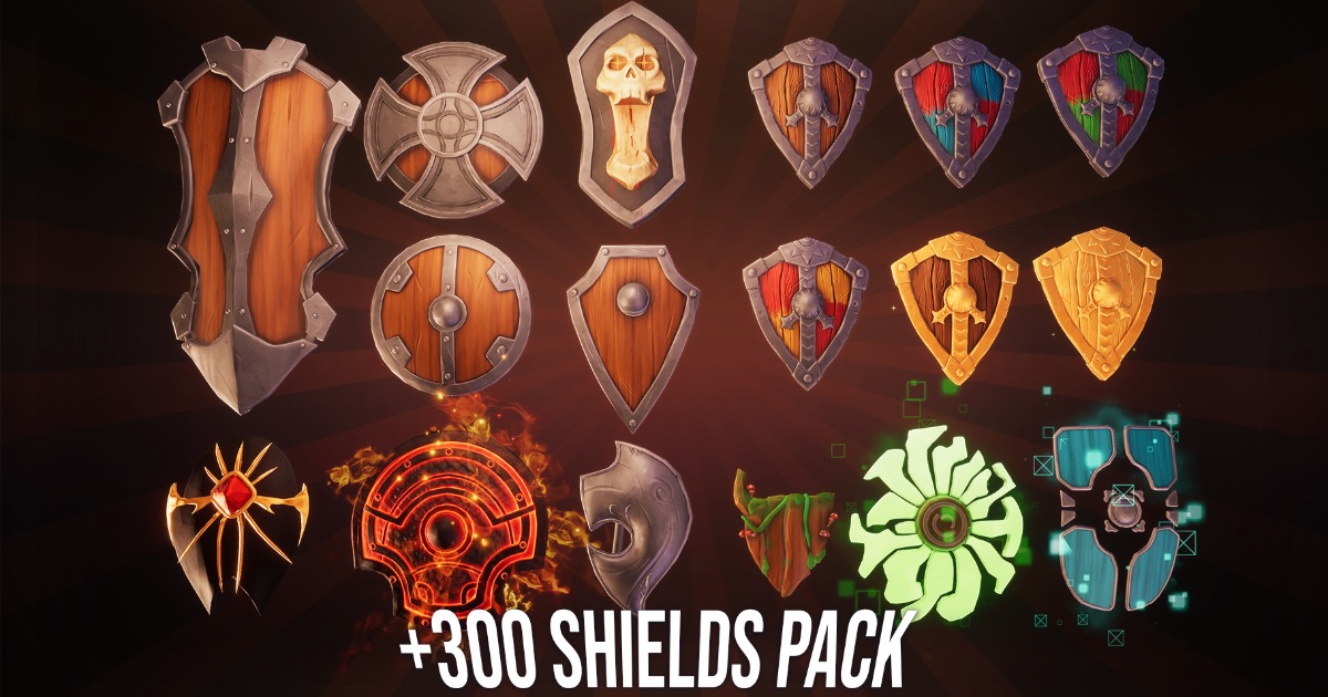 Shield With VFX Pack Vol. 2 +300 Variations | Props | Unity Asset Store