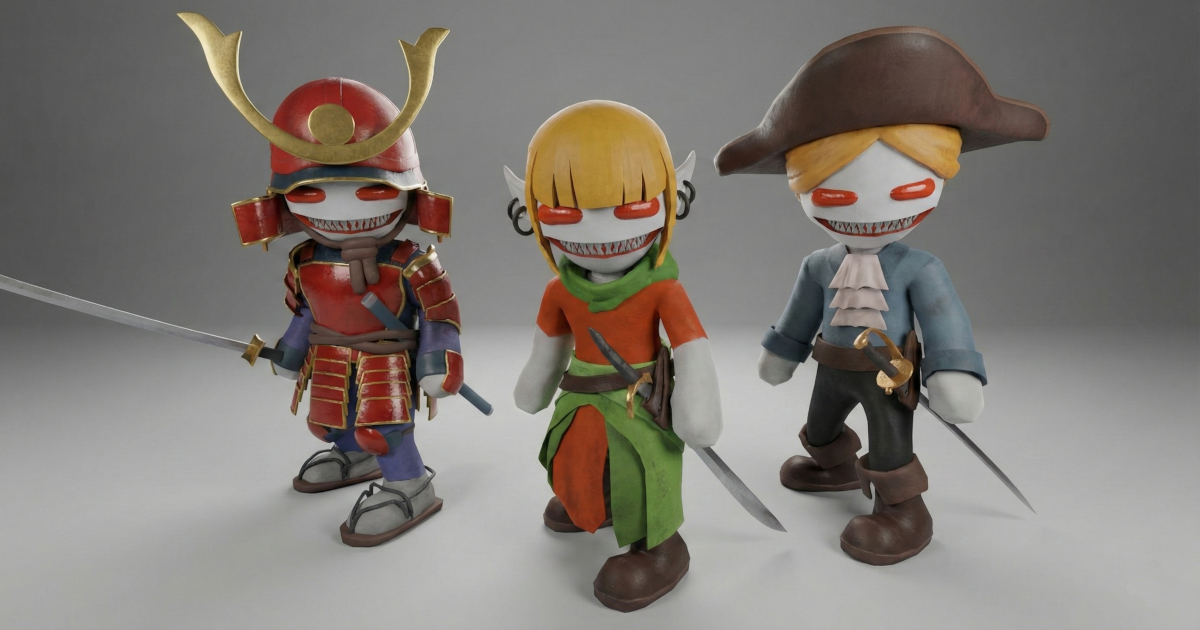 Stickman: Fantasy Crew Pack | 3D Humanoids | Unity Asset Store