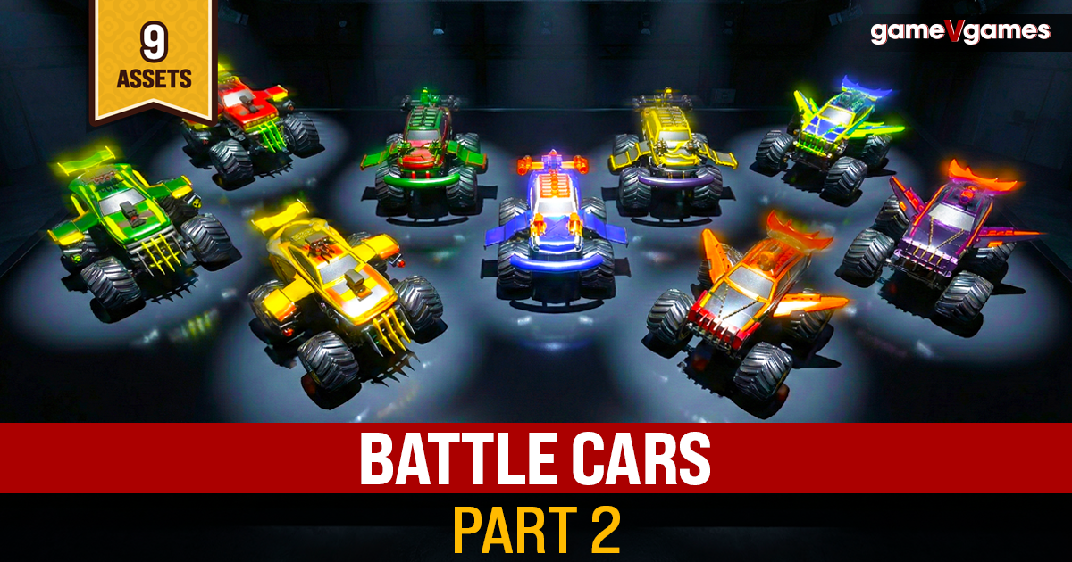 Battle Cars Pack 2 - Animated | 3D Vehicles | Unity Asset Store