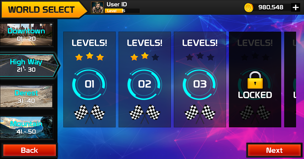 Bike Racing Graphics CxS (GUI Skin 11) | 2D GUI | Unity Asset Store