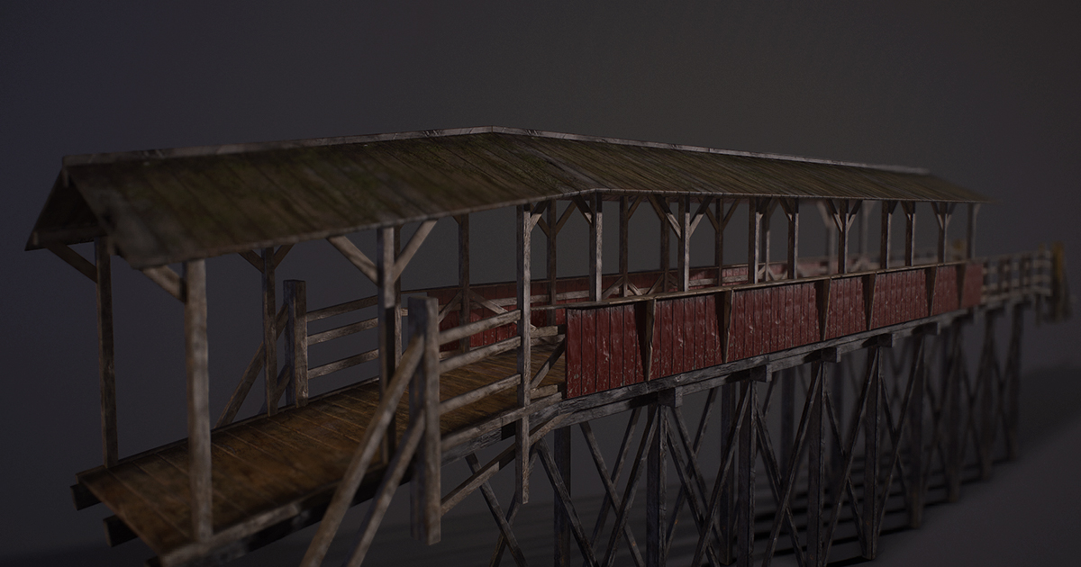 Modular Wooden Bridge | 3D Environments | Unity Asset Store