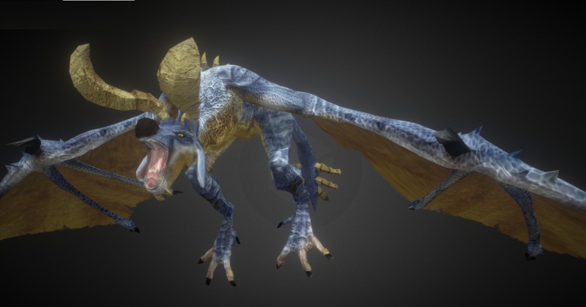 Small Wyvern Ice v1 | 3D Creatures | Unity Asset Store
