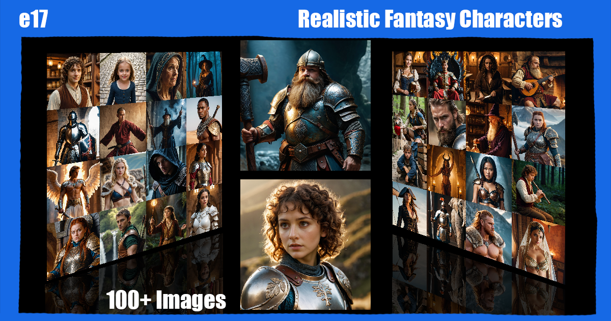 e17 Realistic Fantasy Characters | 2D Characters | Unity Asset Store