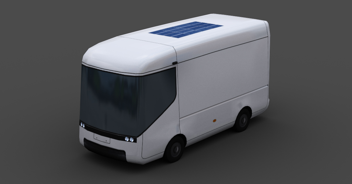Electric Van 3 Lowpoly | 3D Land | Unity Asset Store
