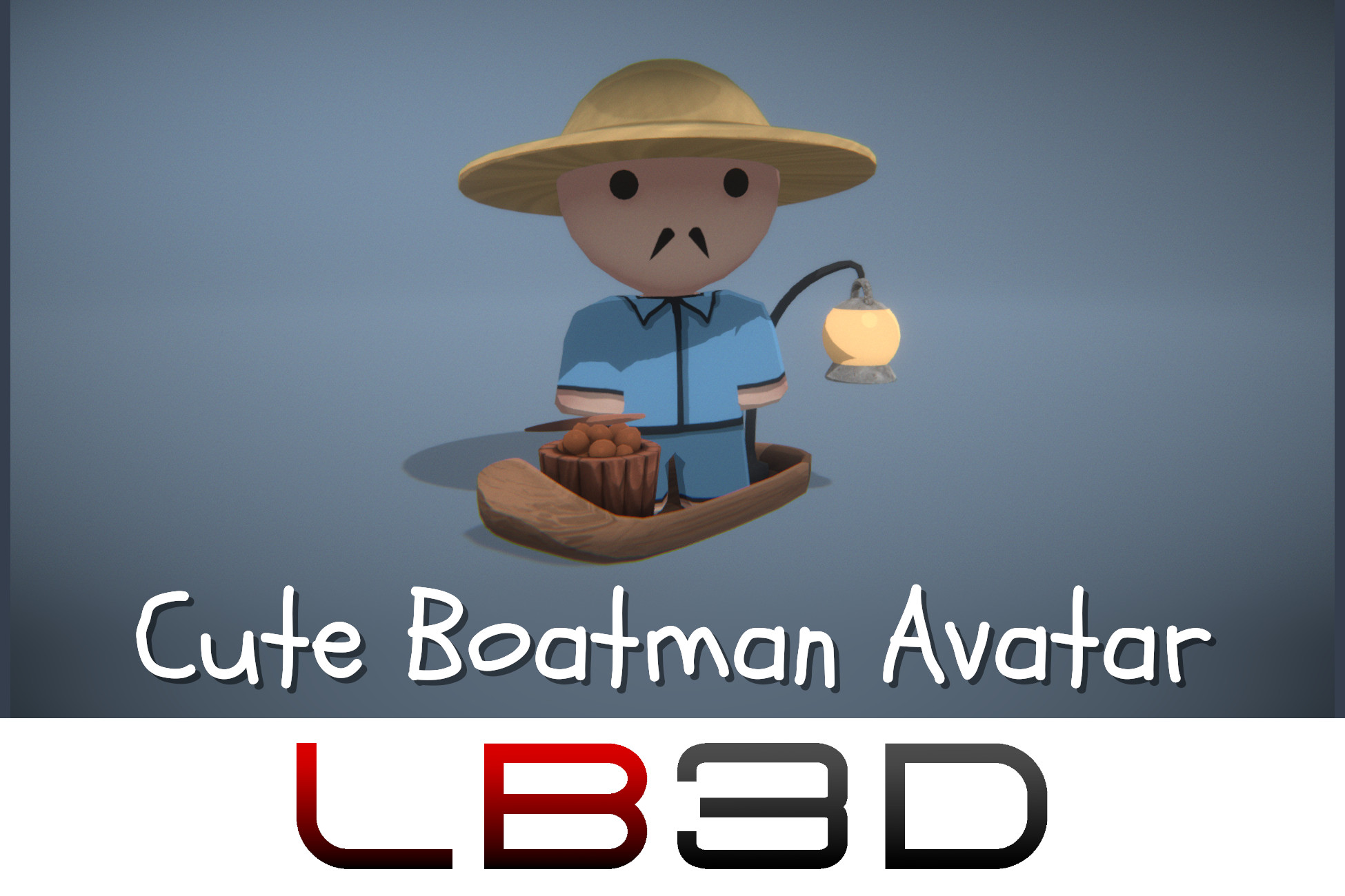 Cute Asian Boat Merchant / Man Avatar | 3D Characters | Unity Asset Store