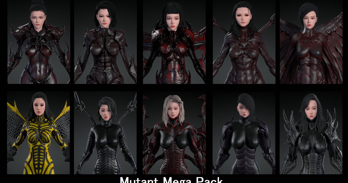 Mutant_Mega_Pack | 3D Characters | Unity Asset Store