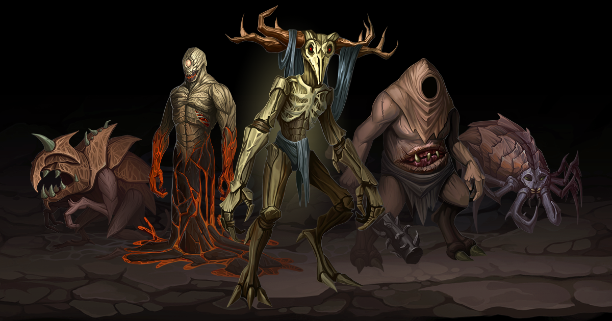 Cursed Land Creatures | 2D Characters | Unity Asset Store