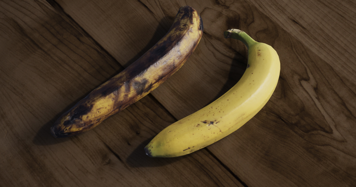 4k Scanned Bananas | 3D Food | Unity Asset Store