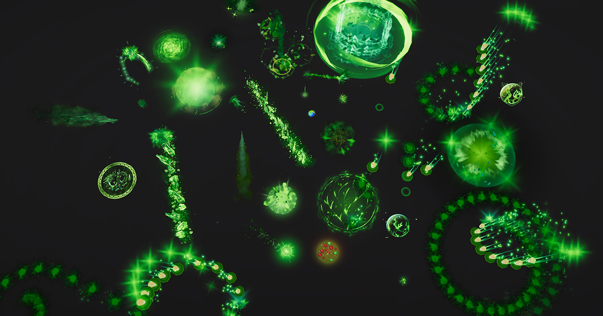 Stylized Druid RPG Spell Pack (55 VFX) | 주문 | Unity Asset Store