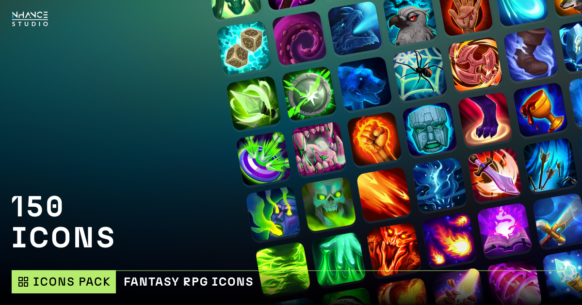 Fantasy Icons Pack #1 | 2D Icons | Unity Asset Store