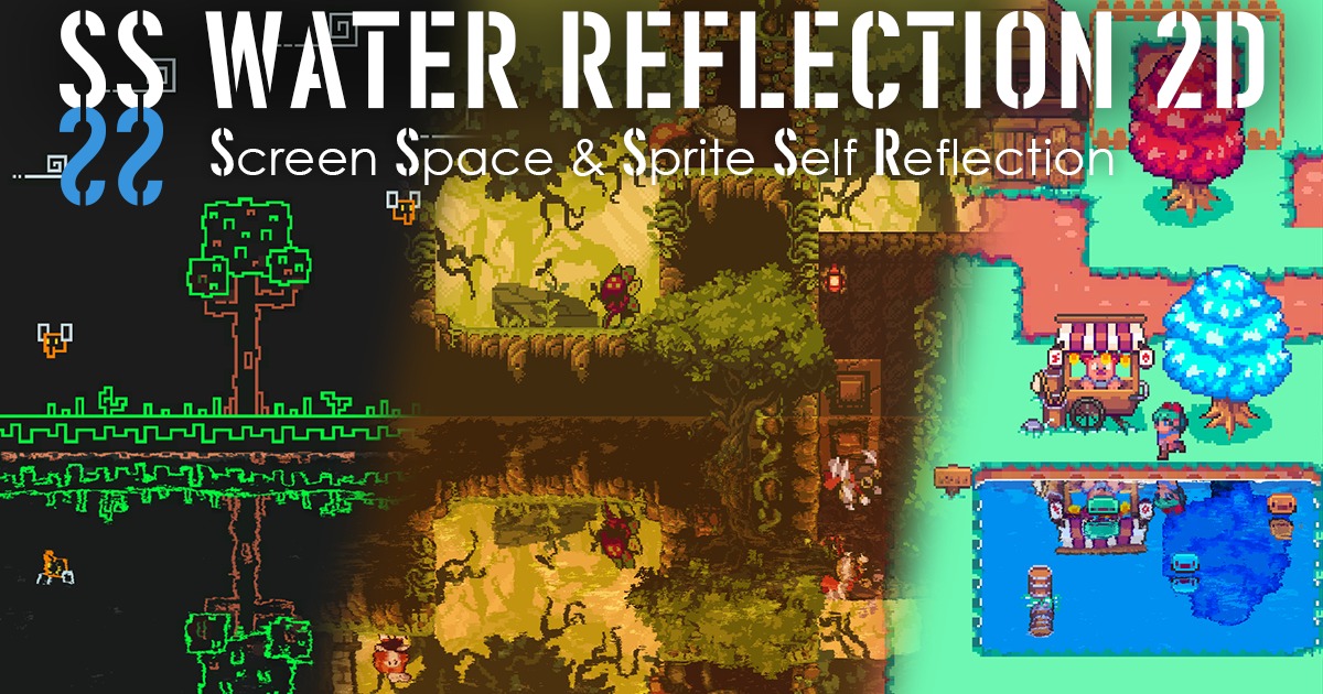 SS Water Reflection 2D - Screen Space & Sprite Self Reflection | VFX Shaders | Unity Asset Store