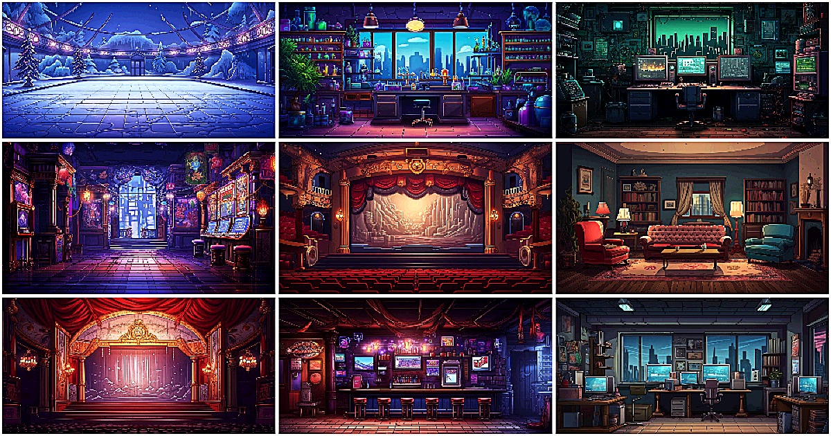 BACKGROUND - Pixel Retro 2 | 2D Environments | Unity Asset Store