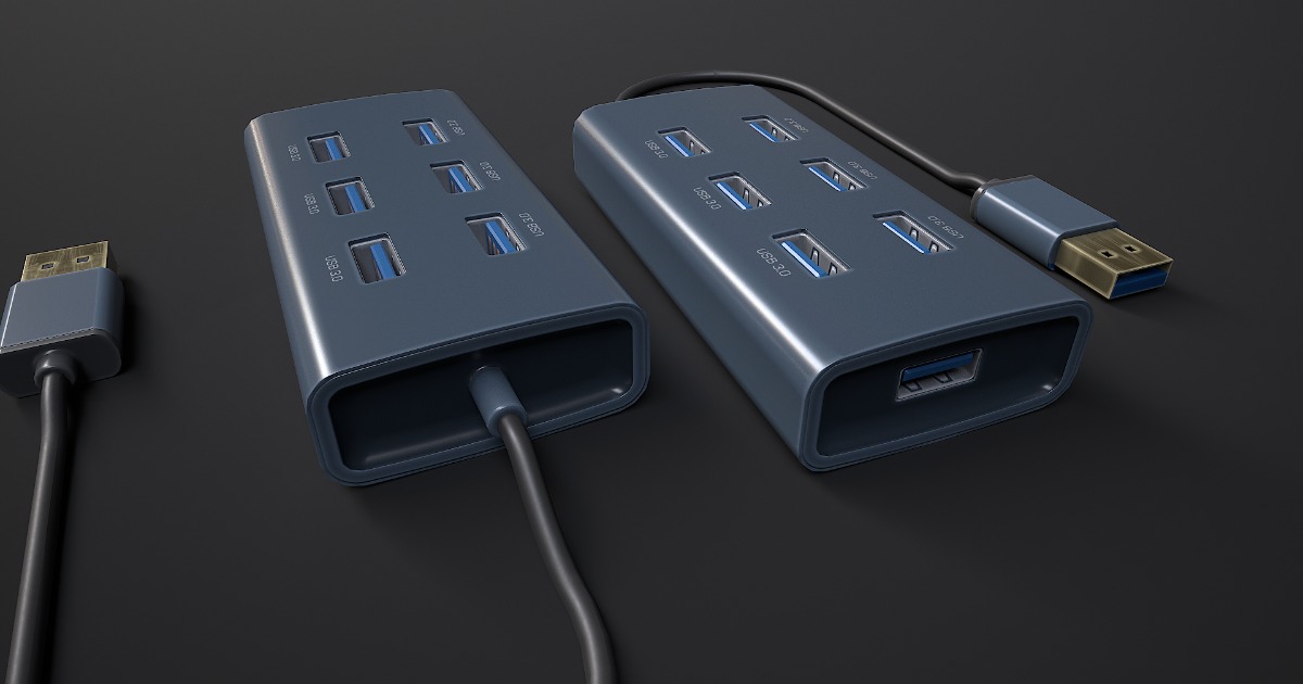 USB hub port | 3D Electronics | Unity Asset Store