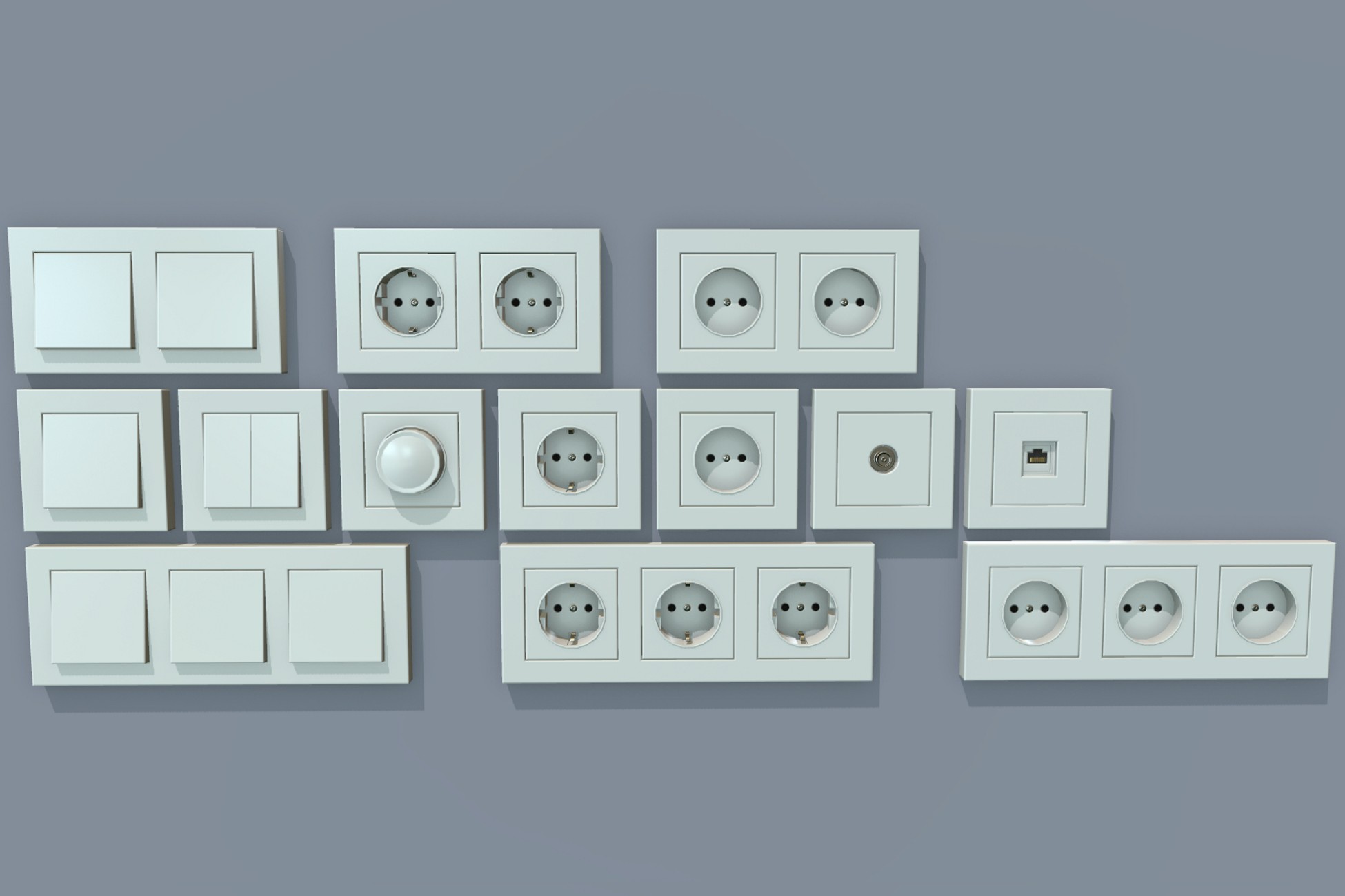 Electrical Switches and Outlets | 3D Interior | Unity Asset Store