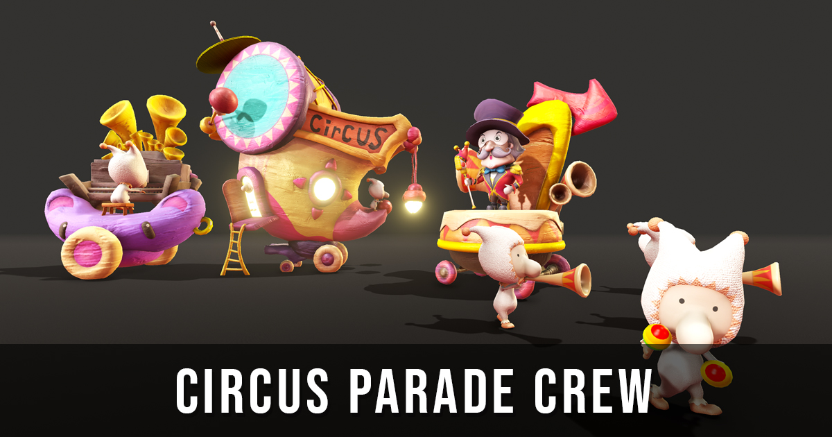 Circus Parade Crew | 3D Characters | Unity Asset Store