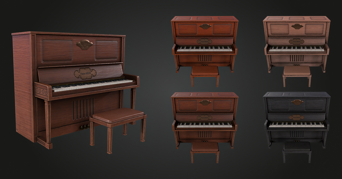 Piano Vol. 1 | 3D Props | Unity Asset Store