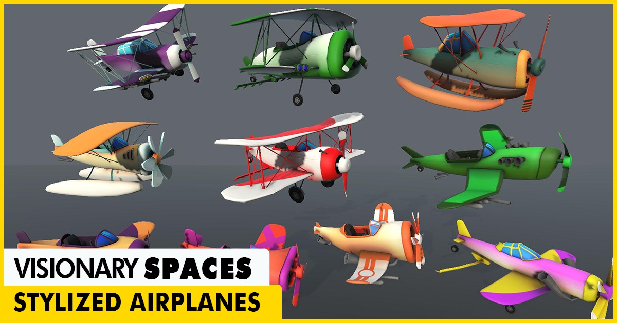 Stylized Airplanes | 3D Air | Unity Asset Store