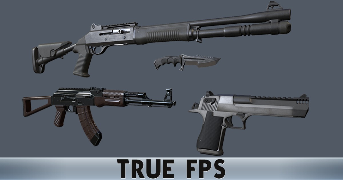 True FPS Pack | 3D Weapons | Unity Asset Store
