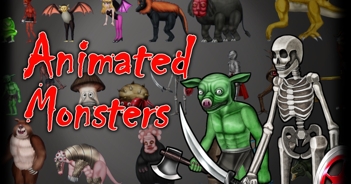 S6 Animated Fantasy Monsters | 2D キャラクター | Unity Asset Store