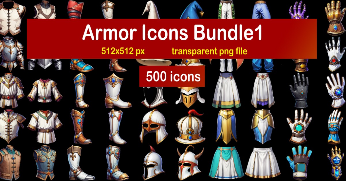 Armor Icons Bundle1 | 2D Icons | Unity Asset Store