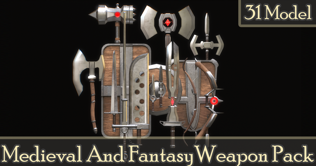 Medieval & Fantasy Weapon Pack | 3D Weapons | Unity Asset Store
