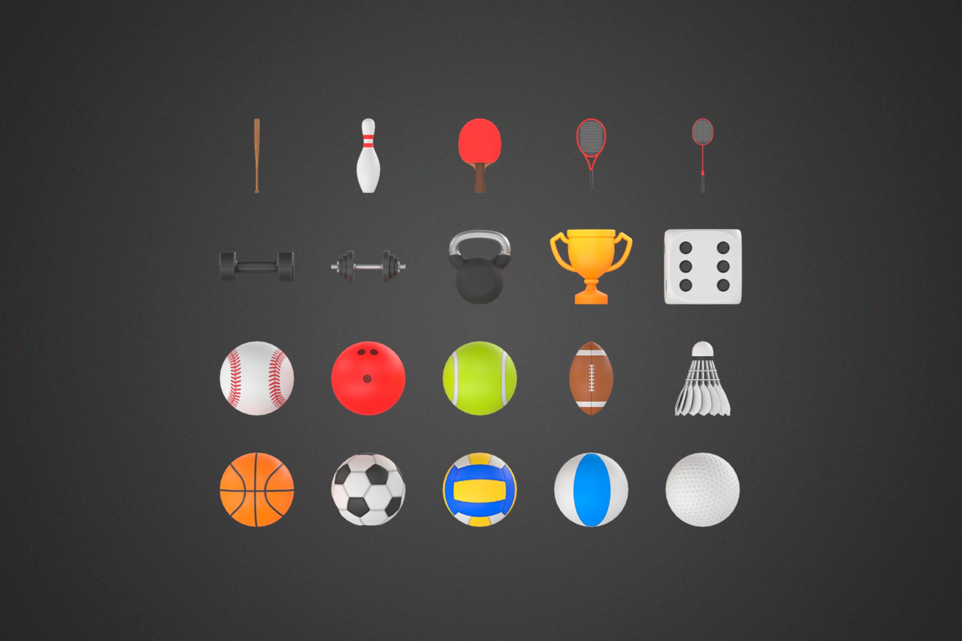 Sports Equipment Pack | 3D Props | Unity Asset Store