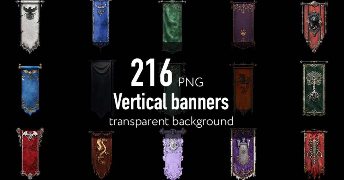 Vertical banners | 2D | Unity Asset Store